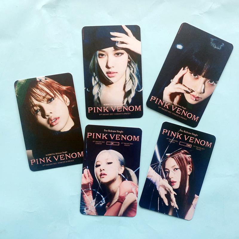 Buy 8PCS Blackpink Pink Venom Lomo Card BP HD Photocard Lisa Jennie ...