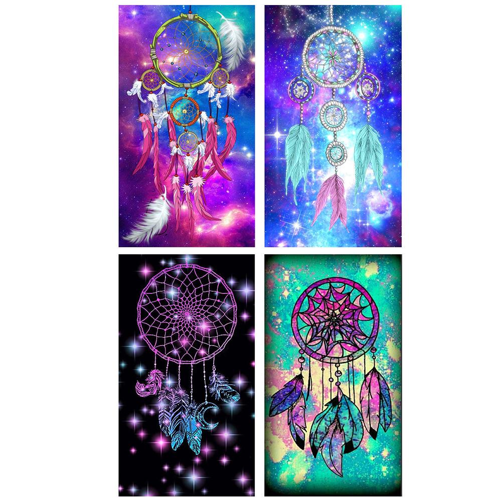 Buy 5D DIY Diamond Painting Dream Catcher Cross Stitch Embroidery ...