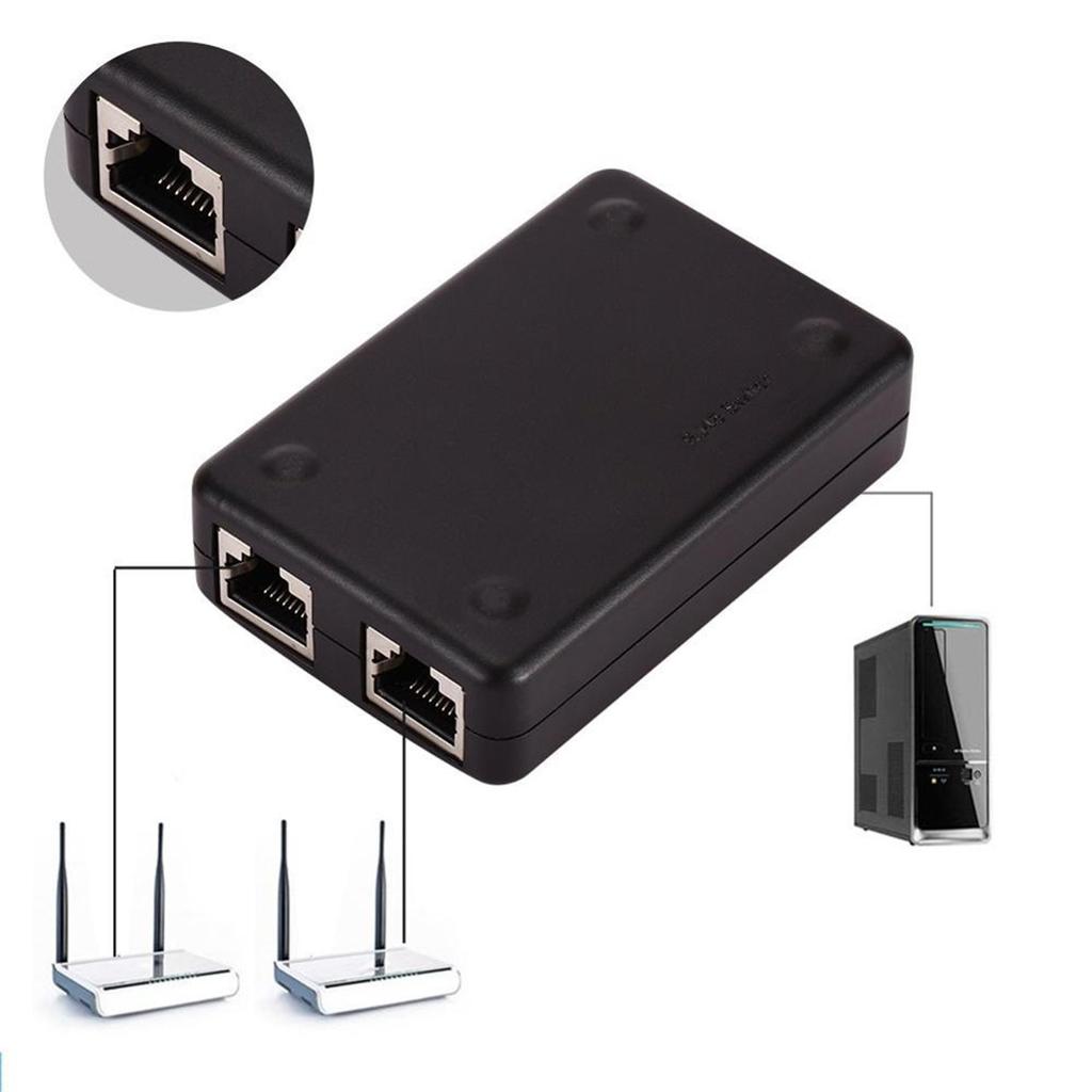 Buy Electronic Digital Mini 2 Port AB Manual Network Switcher 2 In 1 ...