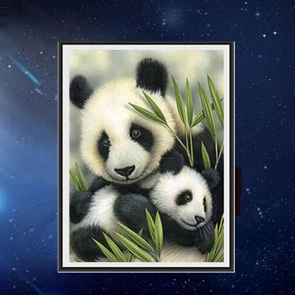Buy 5D Diamond Switch Kit Embroidery Pandas Painting Mosaic Needlework ...