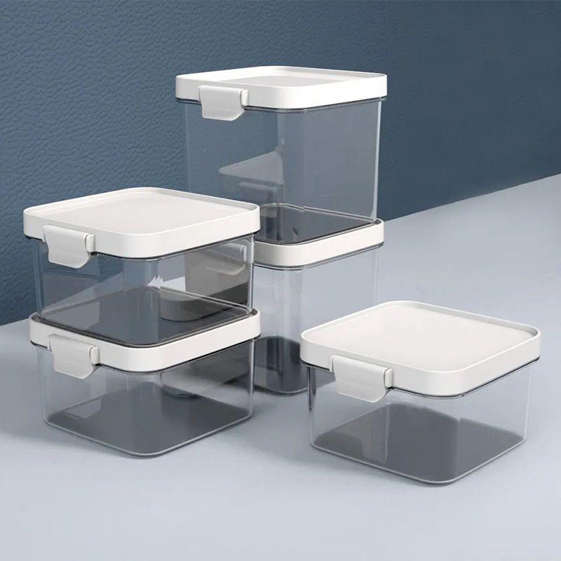 Cheap 20pcs Airtight Jar Clear Plastic Kitchen Snack Dry Goods Storage ...