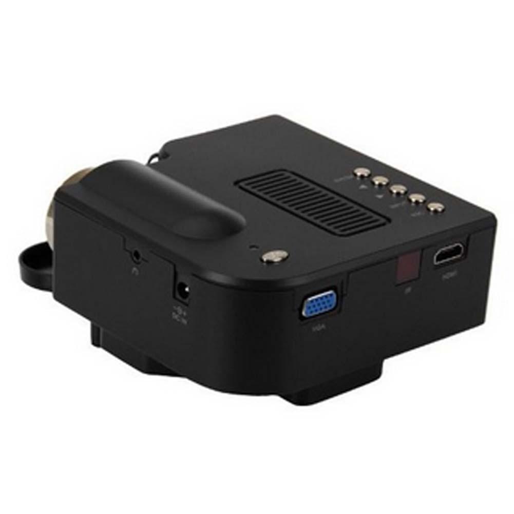 Mini 1080P HD Multimedia LED Projector Home Theater AV TV UKB SD VGA ...