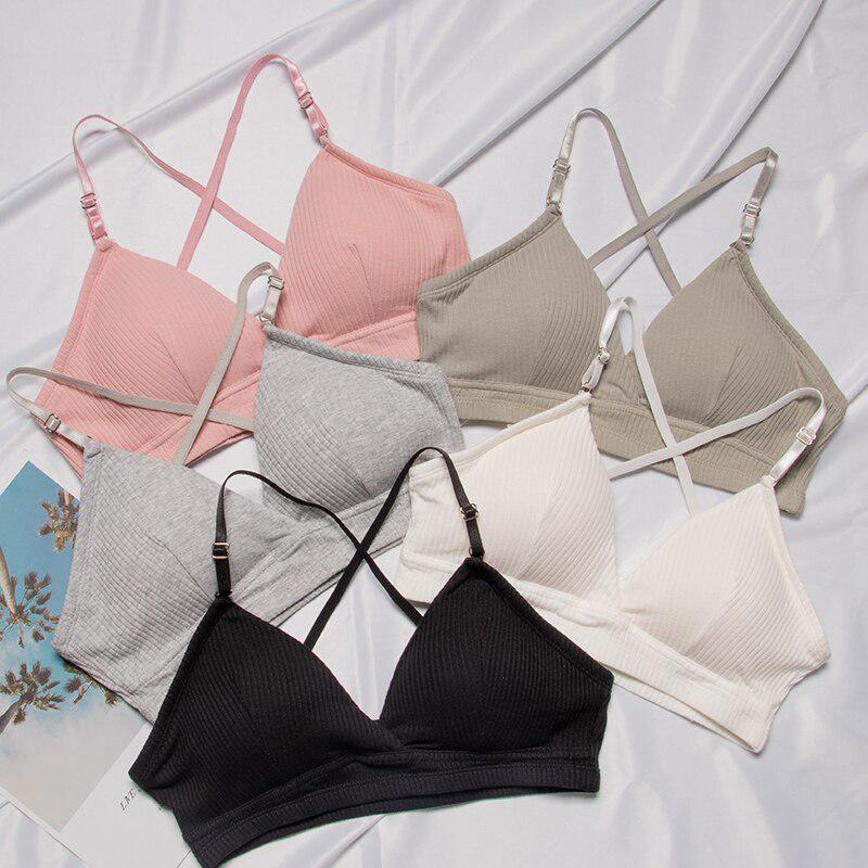 Buy Wire Free Bralette Backless Seamless Bras For Women Sexy Underwear ...