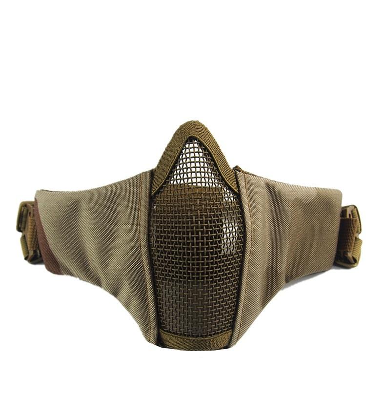 Buy Airsoft Masks Adult Steel Mesh Mask US Multicam Camouflage Mask ...