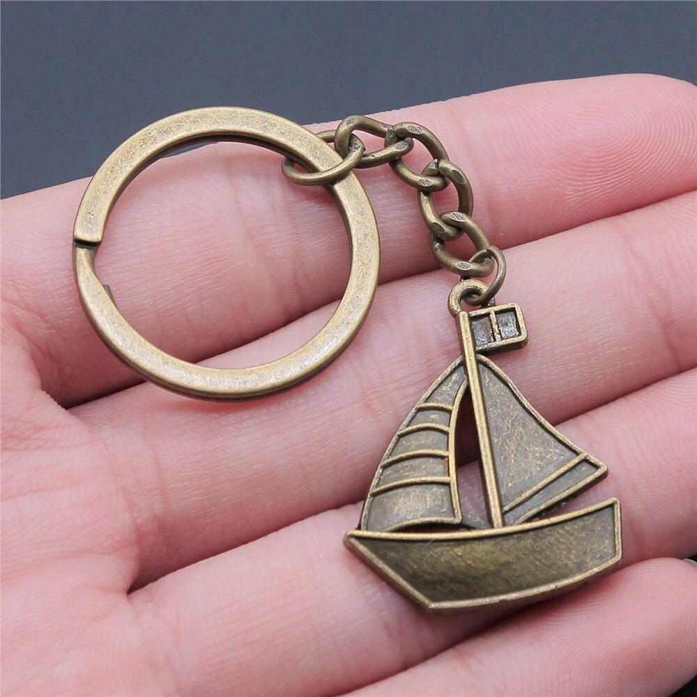 💰Cumpără 1 Piece 30x25mm Sailboat Charms Cute Keychain School Gifts ...