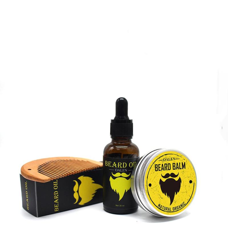 Buy Men Beard Care Set Mustache Styling Grooming Growth Beard Comb ...