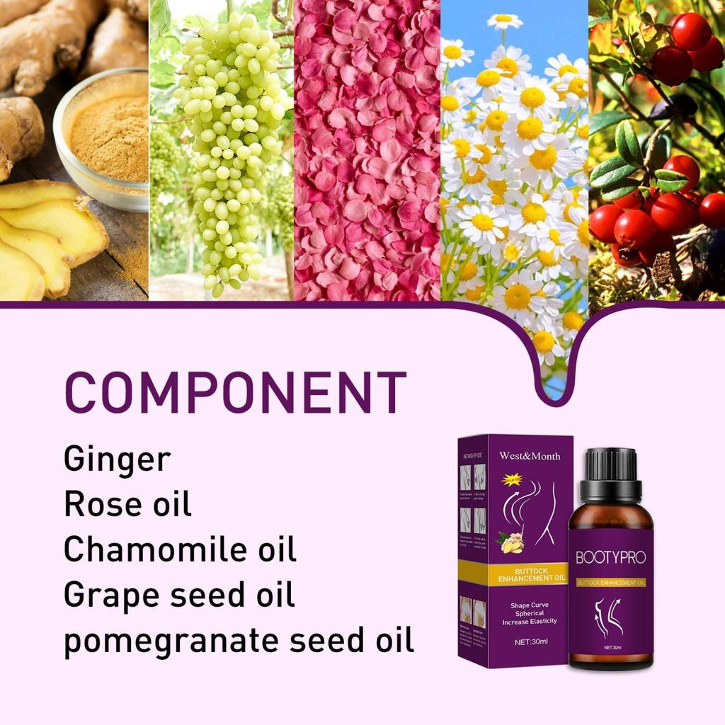 Buy Hip Lift Enlargement Pure Natural Rose Fragrance Oil for Buttocks ...