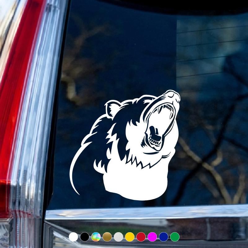 Buy Funny Roaring Bear Car Stickers Car Body Vinyl Decal Car ...