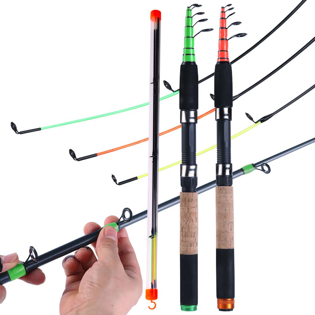Buy Spinning Fishing Rod 3m 2 Colors Black/Orange High Quality Guide ...