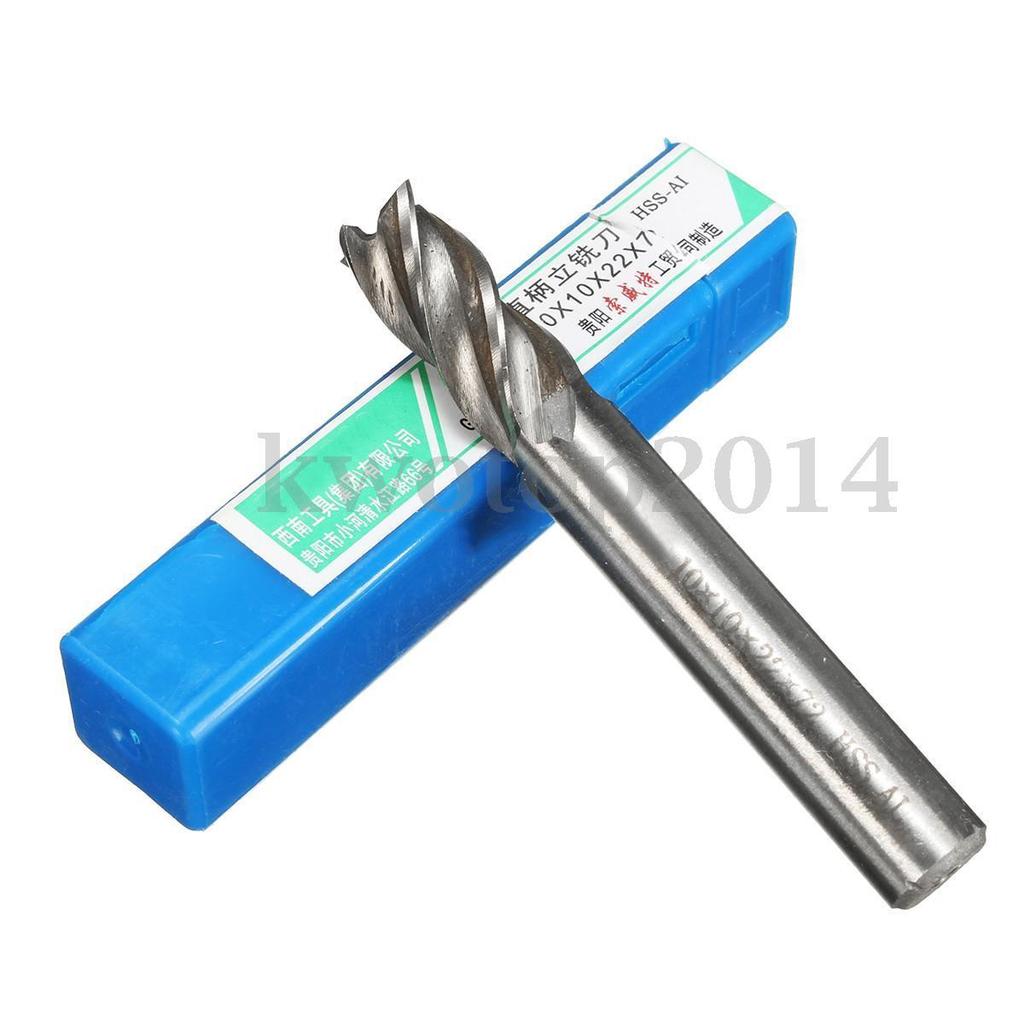 Buy 1Pc 2-12mm HSS CNC Carbide Straight Shank 4 Flute End Mill Cutter ...