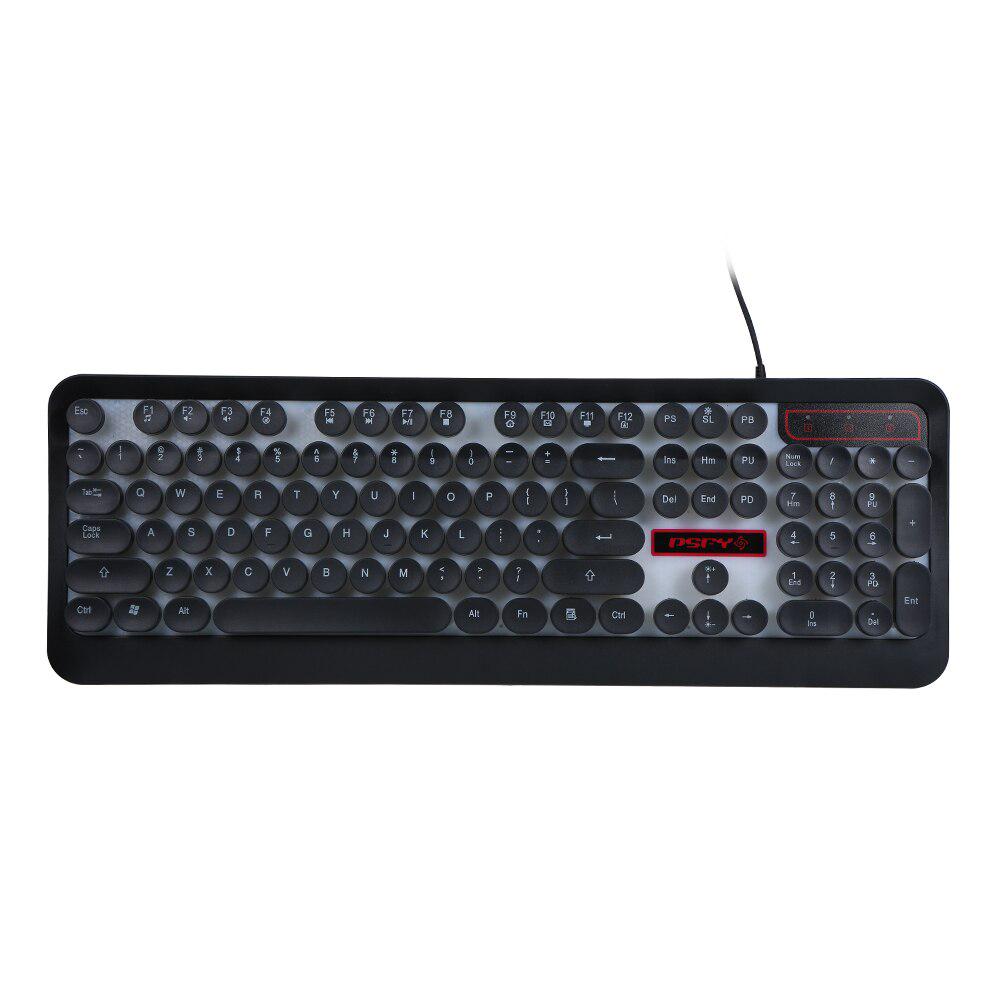 Buy Rainbow LED Backlit Gaming Keyboard Illuminated Keyboard Ergonomic ...