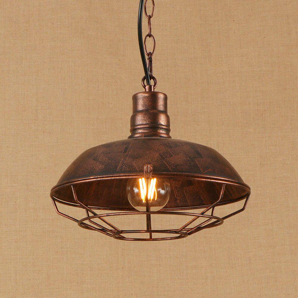 vintage iron cages pendant lamp socket E27 Pendant Light Fixture 110V ...