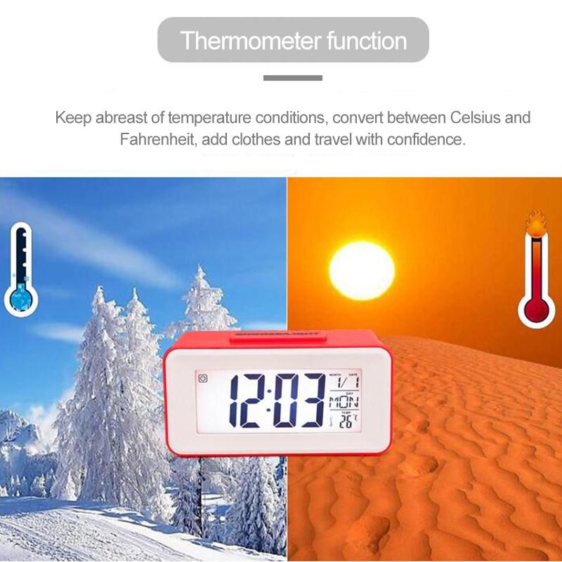 Buy LED Electronic Alarm Clock MINI Intelligent Sound Control Digital ...
