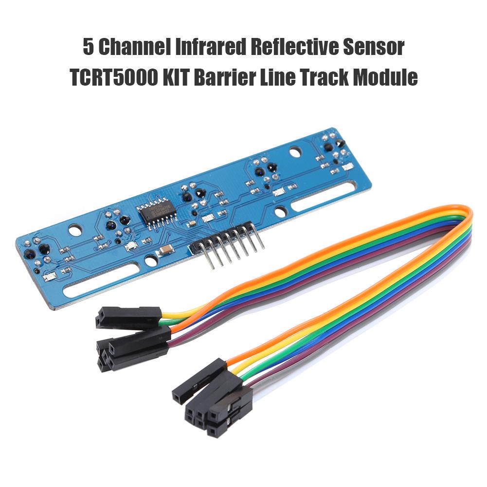 Buy 5 Channel Infrared Reflective Sensor TCRT5000 KIT Barrier Line ...