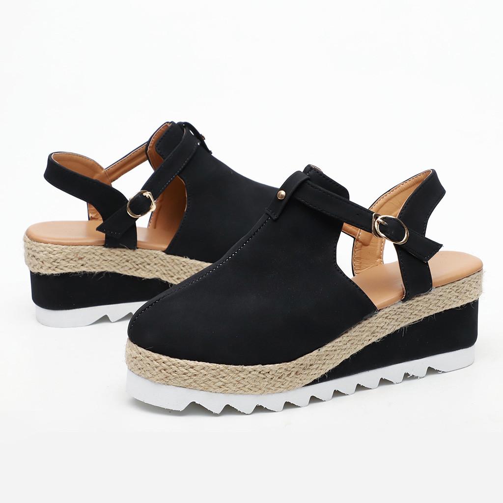 Cheap Women's Ladies Fashion Casual Platforms Wedges Sandals High Heel ...
