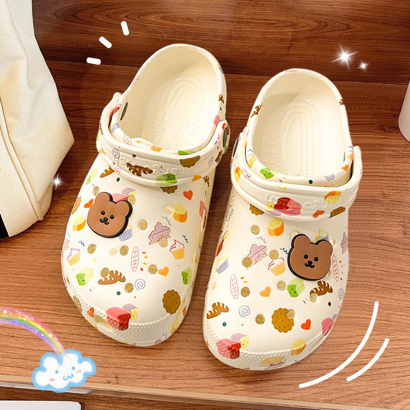 Buy Summer Women Croc Clogs Platform Garden Sandals Cartoon Daisy ...