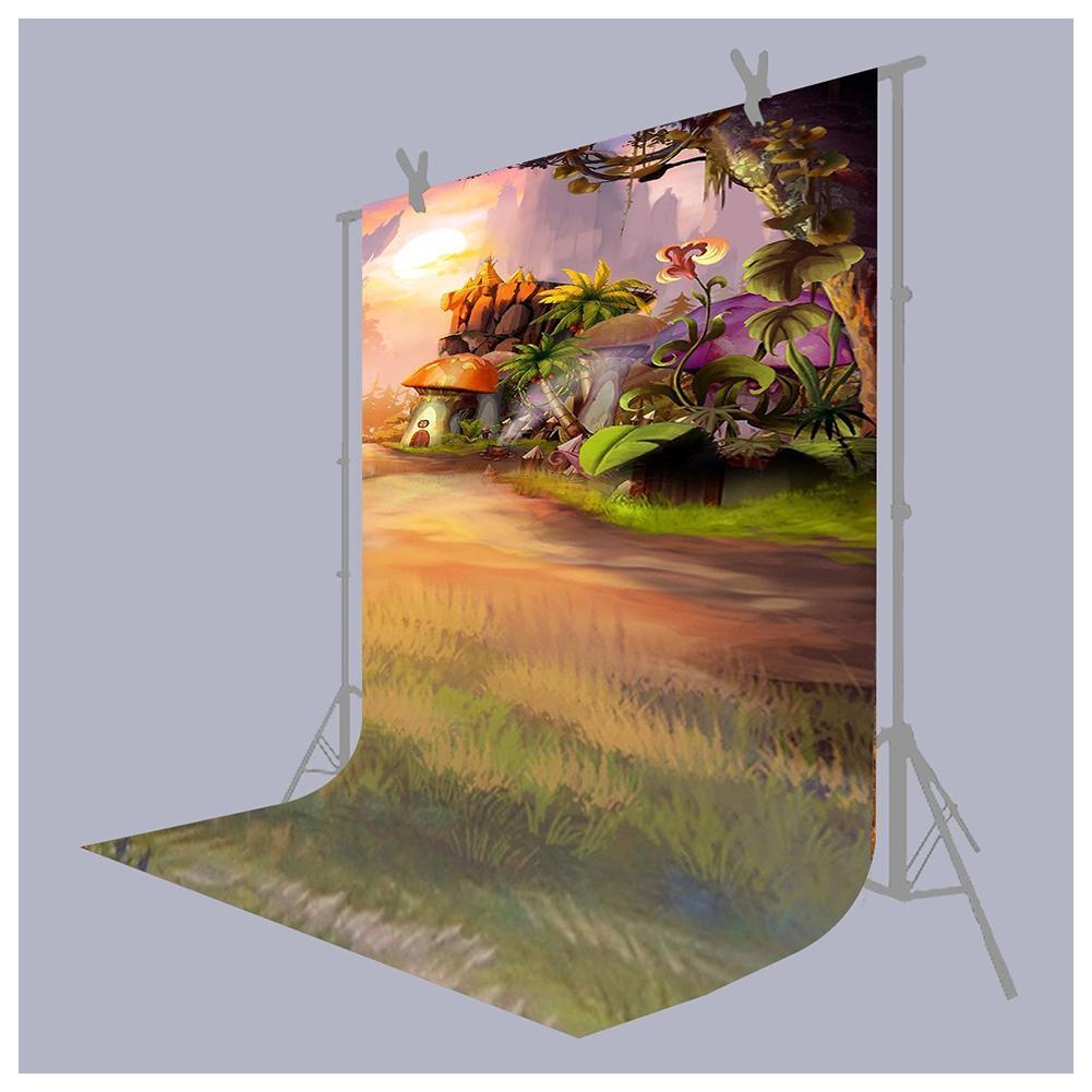 Buy Photo Background 5X7FT Fairy Tale Mushroom House Photography ...