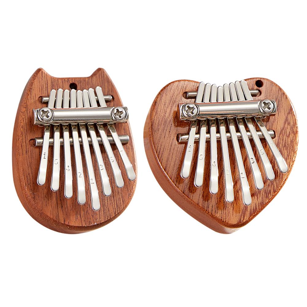 Buy Portable Mini 8-Key Sapele Plate Kalimba Beginners Thumb Piano ...