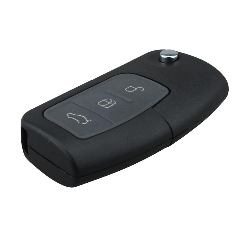 Buy 434Mhz 3 Buttons Flip Key Fob Transponder 4D60 Chip For Ford Focus ...
