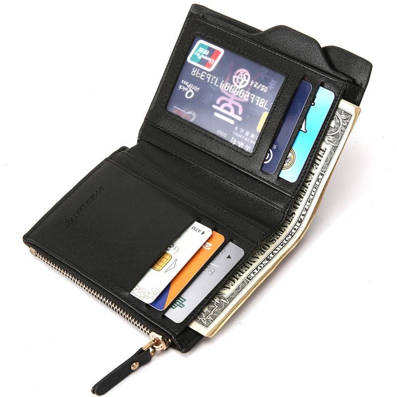 Buy Men's Fashion Bogesi Wallets Money Purses Coin Bag Soft PU Leather ...
