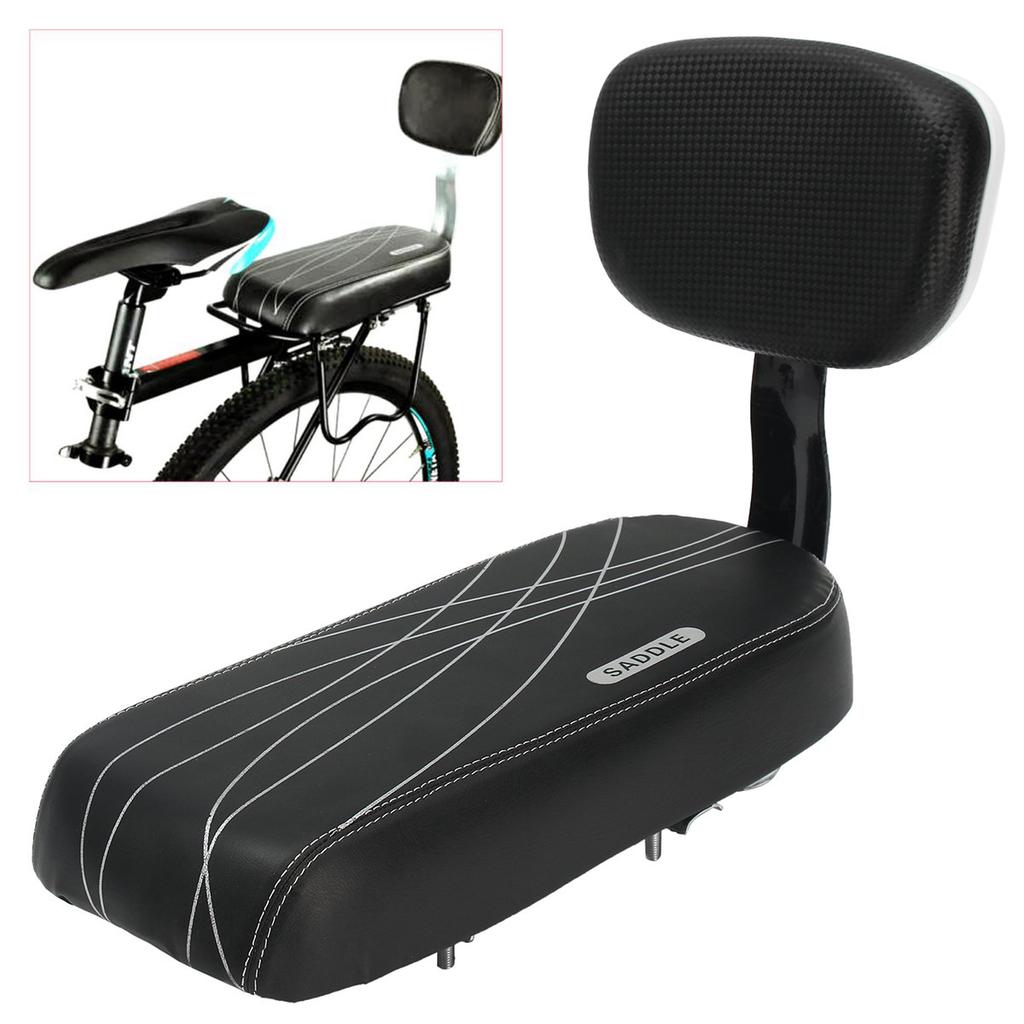 Buy Durable Black Bicycle Comfort Gel Rear Bike Seat Pad Cushion Cover ...