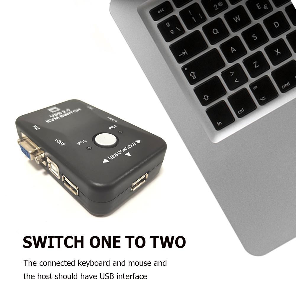 Cheap USB KVM Switch Switcher Adapter 1920x1440 250MHz VGA Switch ...