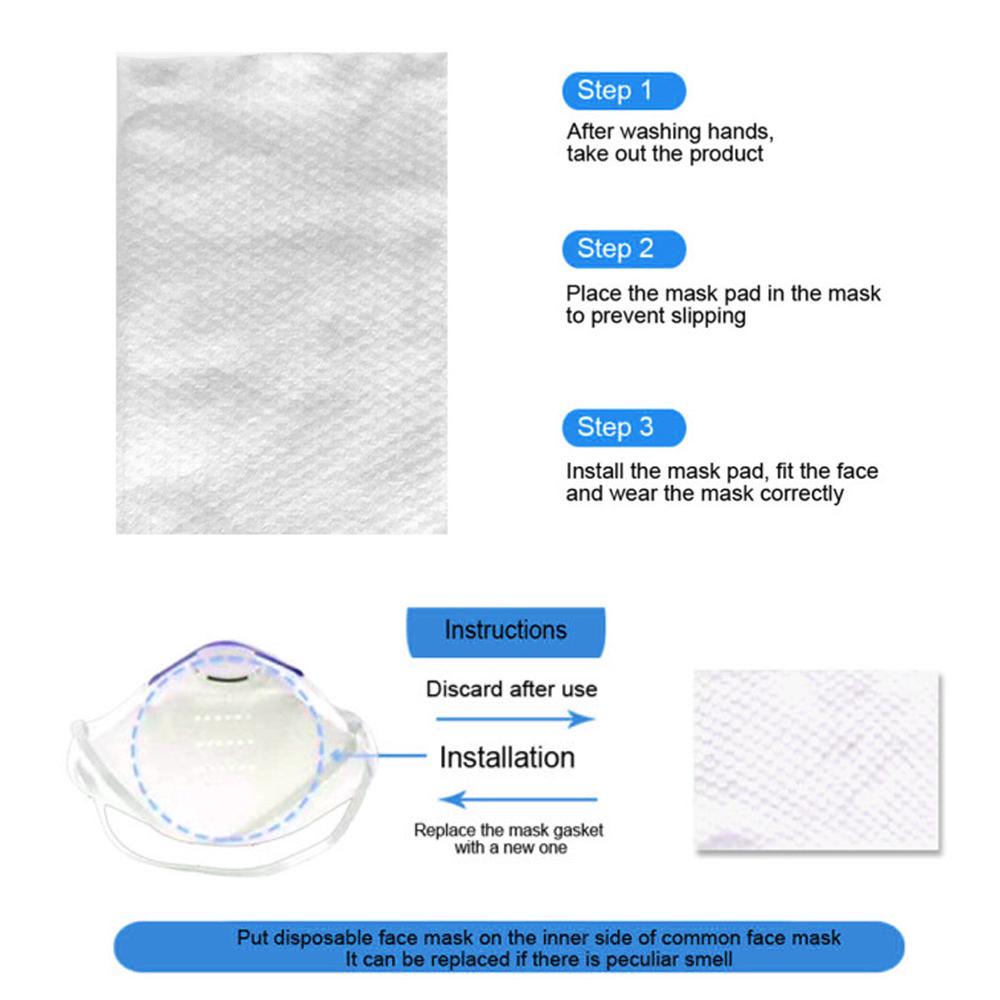 Buy 100pcs Disposable Respirator Mask Filter for Disposable Masks Anti ...