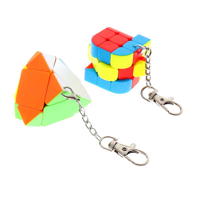 Buy Funny Mini Keychain Cube Puzzle Toy Trihedron Cube Magic Children'S ...