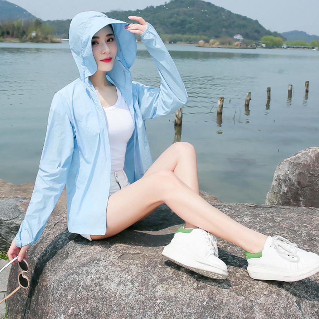 Buy Feitong Women Sun Protection Jacket UV Protection Summer Outdoor ...