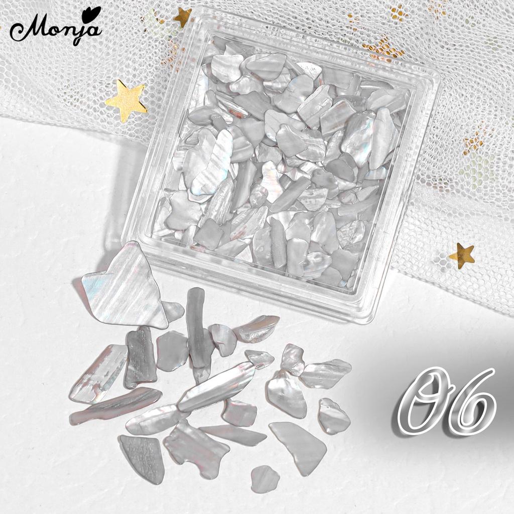 💰Köp billigt online Monja Nail Art Decorations Glitter Seashell Slices ...