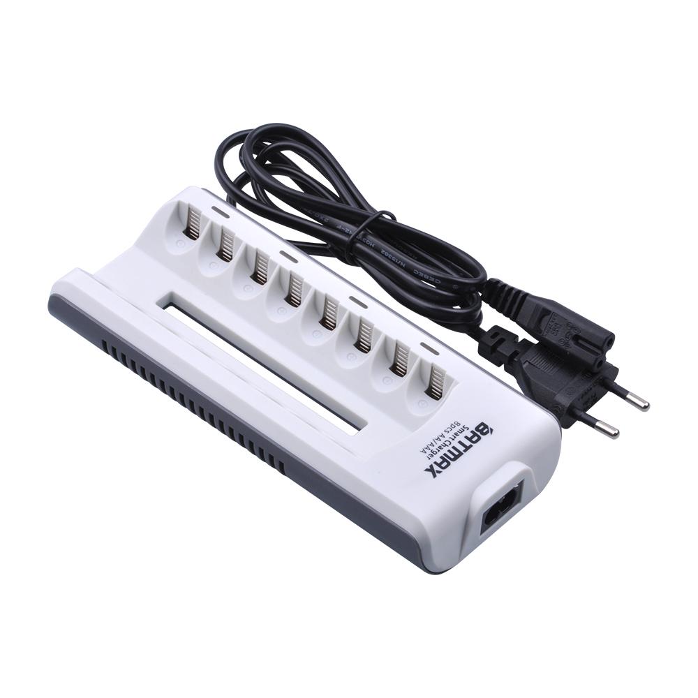 Charger for AA, AAA, Ni-MH, Ni-Cd Rechargeble Battery 8-Slots uygun ...