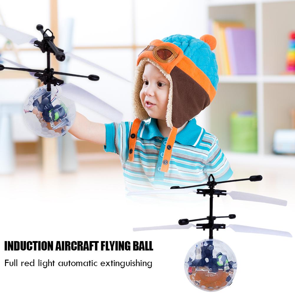 Buy Hand Induction Aircraft Flying Ball LED USB Charge Helicopter Kid ...