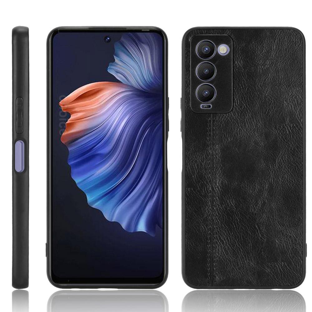 Camon 18 Premier CH9 Kılıf Tecno Camon için PU Deri Sert Arka Yumuşak ...
