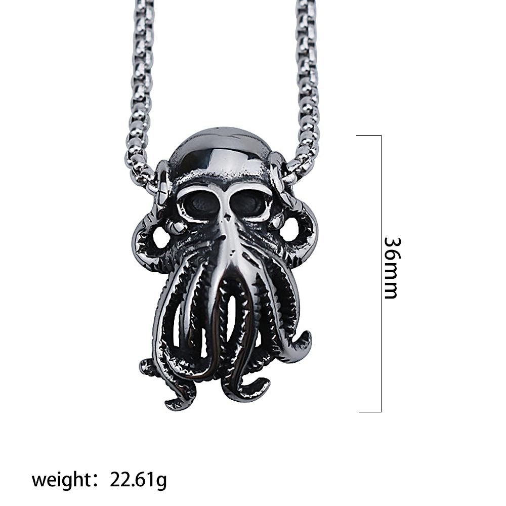 Cheap Punk Hip Hop Cthulhu Octopus Pendant Necklace Stainless Steel Men ...
