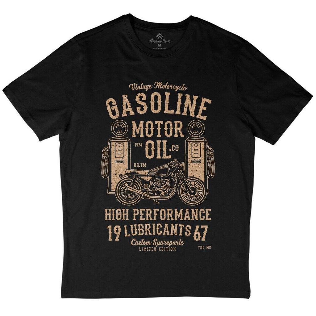 Buy Gasoline Motor Oil Mens T Shirt Motorcycles V Neck Tank Fashion ...
