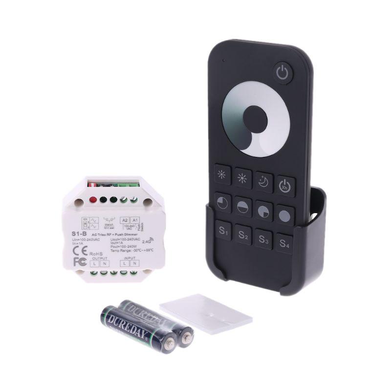 Buy AC Wireless RF Triac Dimmer & 2.4G Remote Controller Kit Dimmable ...