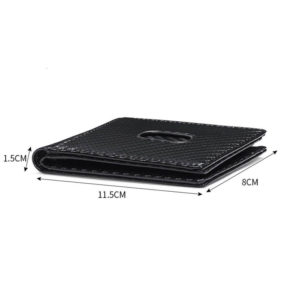 Buy 1Pc Portable Men Leather RFID Anti-theft Wallet Foldable Coin Purse ...