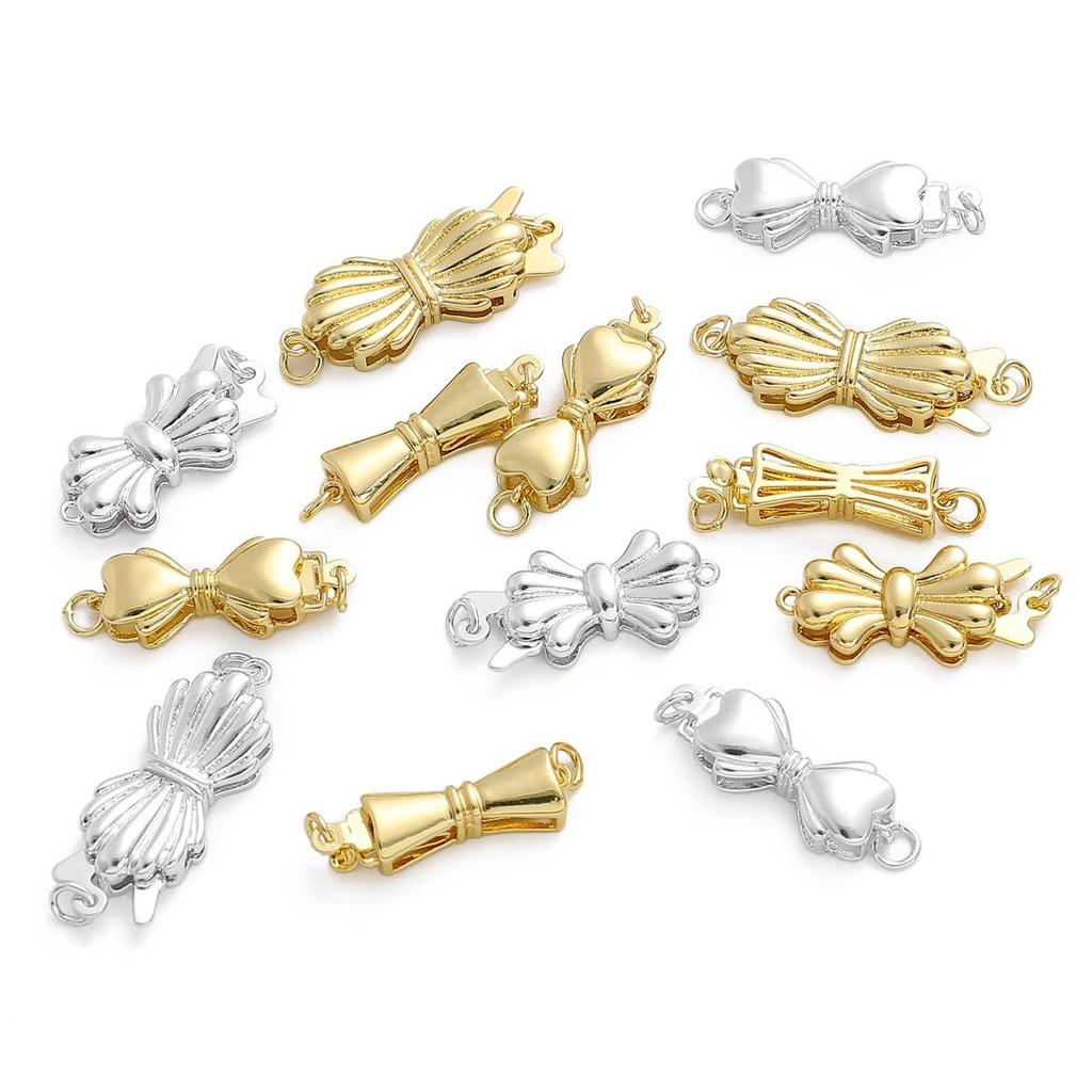 Copper Shell Butterfly Heart Clasp Connector Findings for Bracelet ...