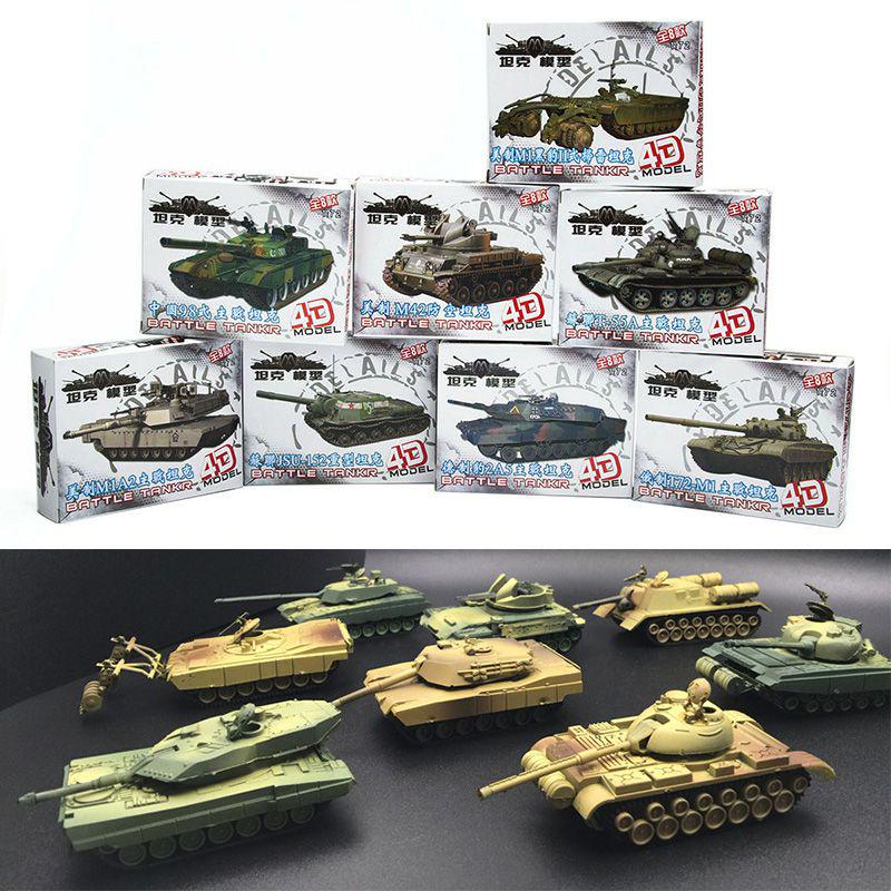 Buy 1/72 4D 8pcs Assemble Tank 4D Plastic Model Kit The Battle Chariot ...