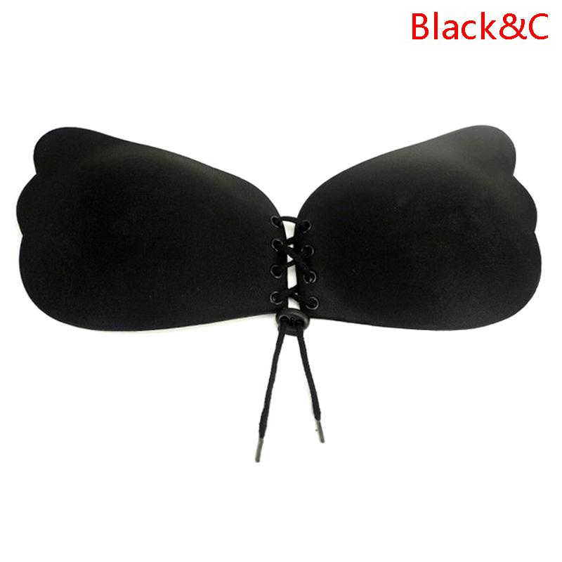 Buy Silicone Wing Drawstring Push Up Bra Self Adhesive Strapless ...