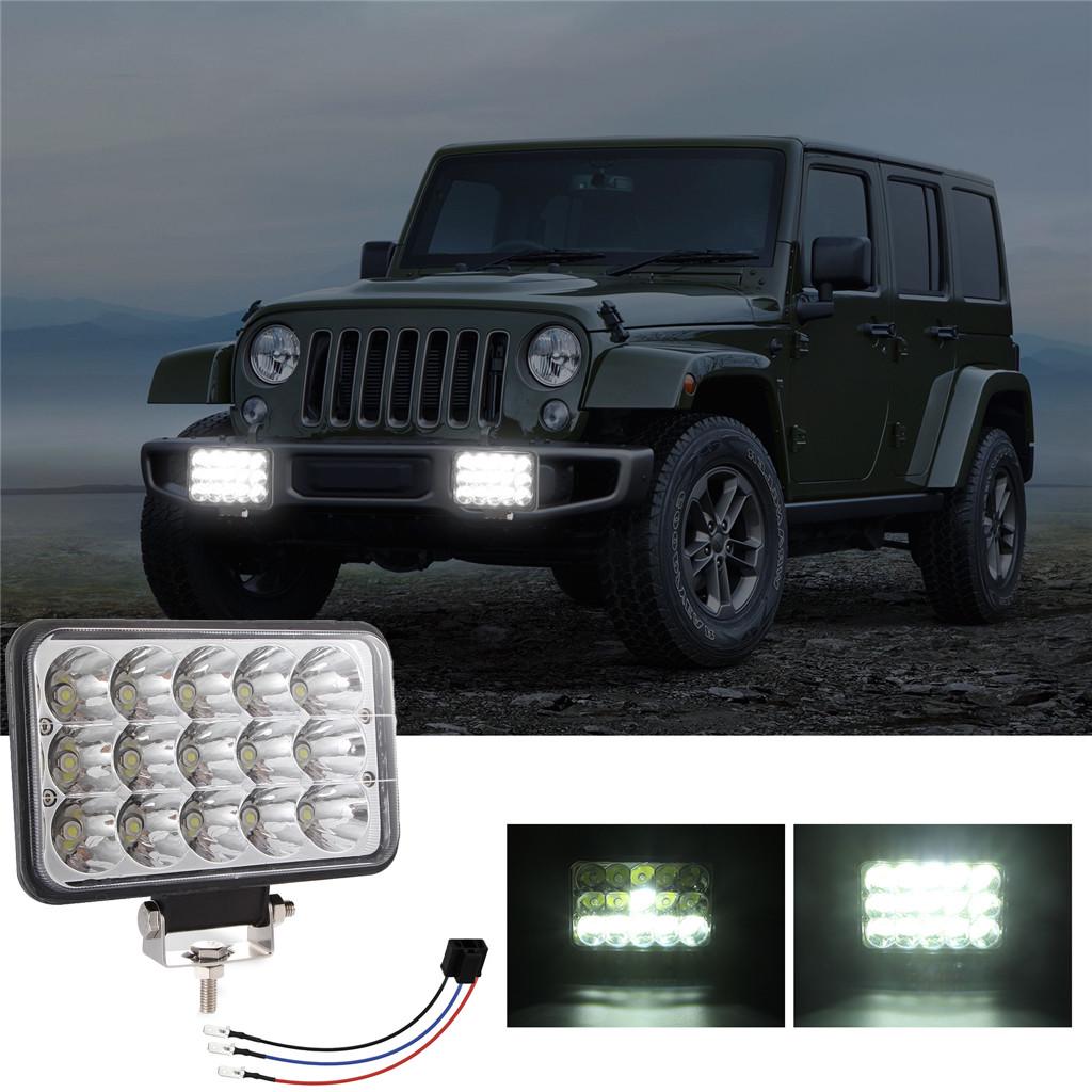 Buy Square 3 Row 4x6 150W LED Headlight DRL Hi/Lo Sealed Beam Projector ...