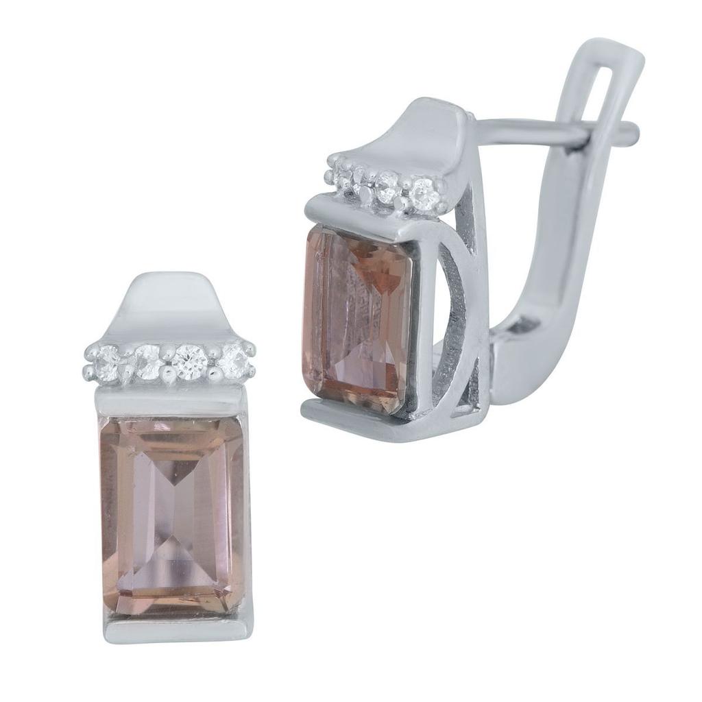 Satın alın Серебряные серьги с Султанит султанитом (2019497) | Joom