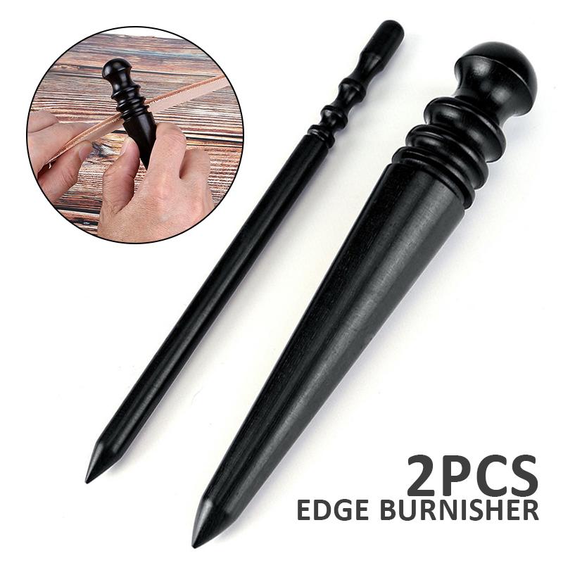 Buy Mayitr 2pcs Grind Edge Burnisher Round Slicker Polished Wooden ...