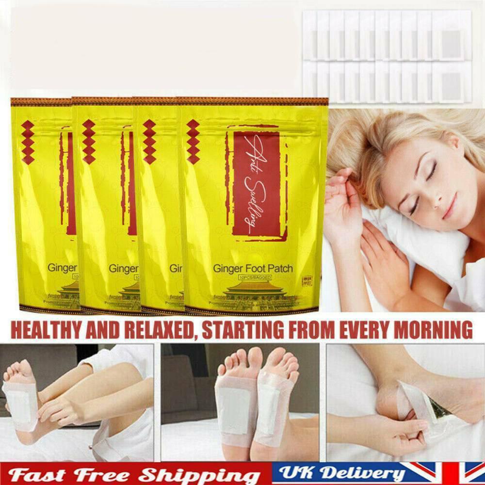 Buy 100PCS Herbal Detox Foot Patches Ginger Pads Body Toxins Feet ...