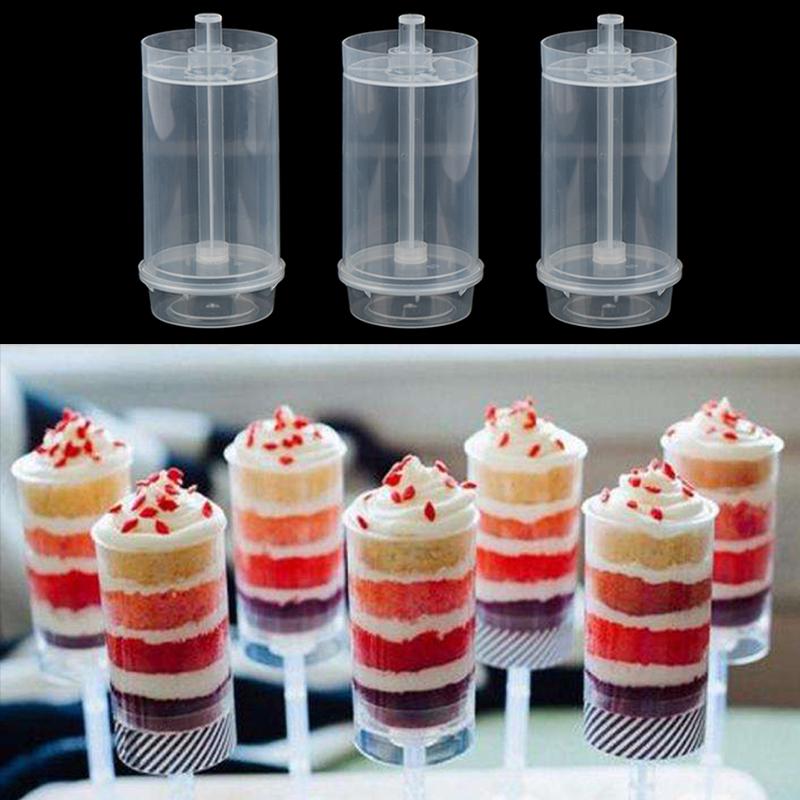 Buy 2Pcs Clear Cakes Dessert Push Up Containers Shooter For Party Use ...