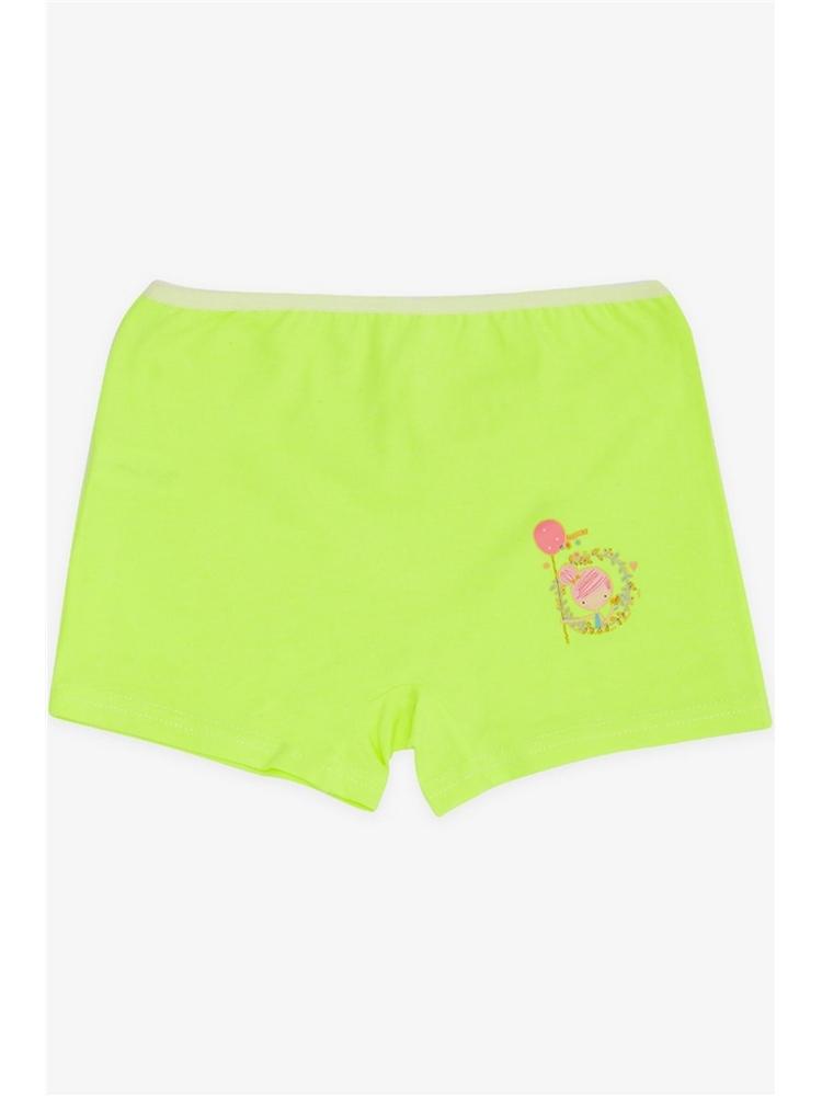 Cheap Girl's Br Boxer Girl Printed Neon Green Soft (5-11 Years) | Joom