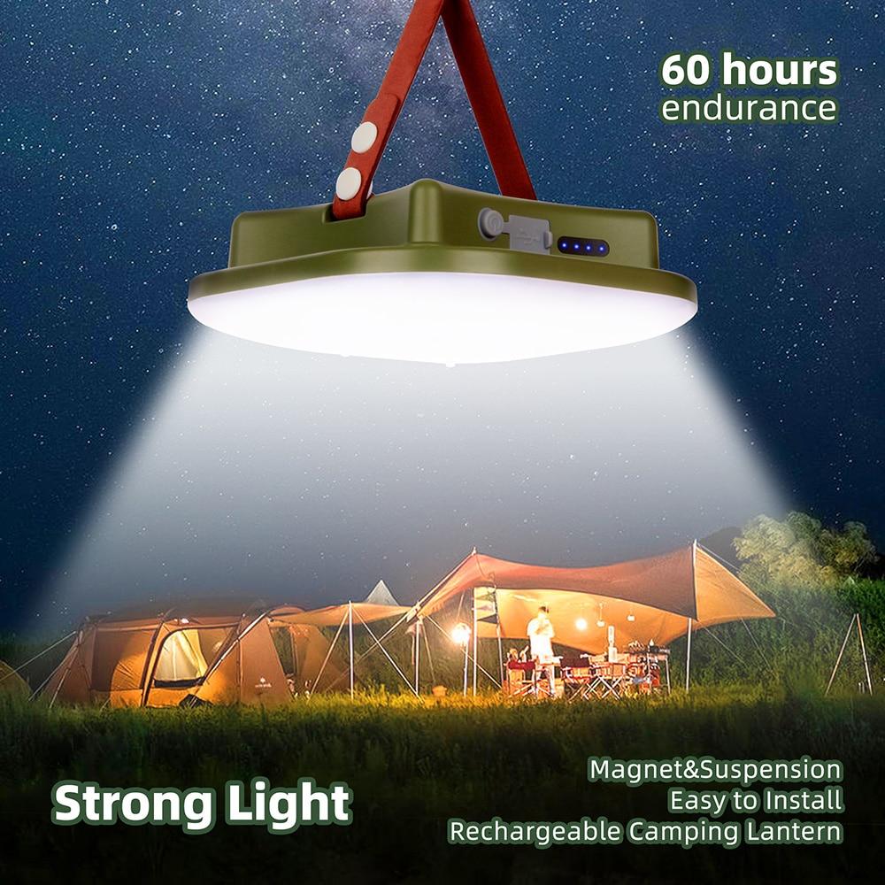 Neue verbesserte 15600maH wiederaufladbare LED Camping starkes Licht mit Magnet Zoom tragbare ...
