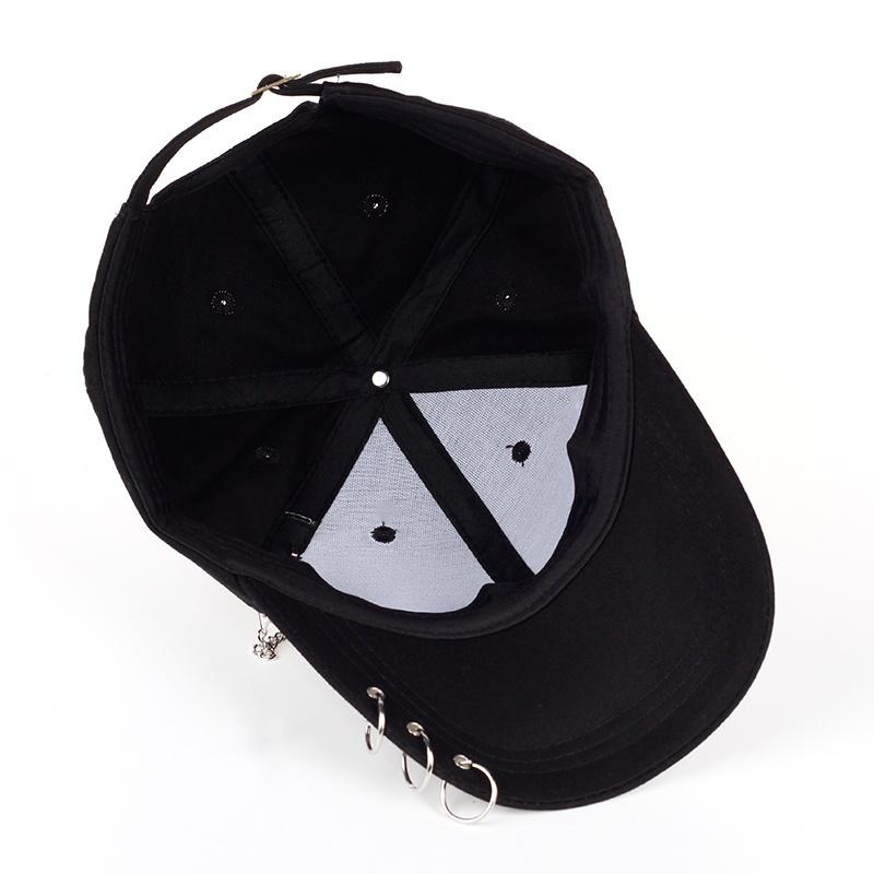 Buy Adult Bts Casual Solid Adjustable Iron Ring Baseball Caps Snapback ...