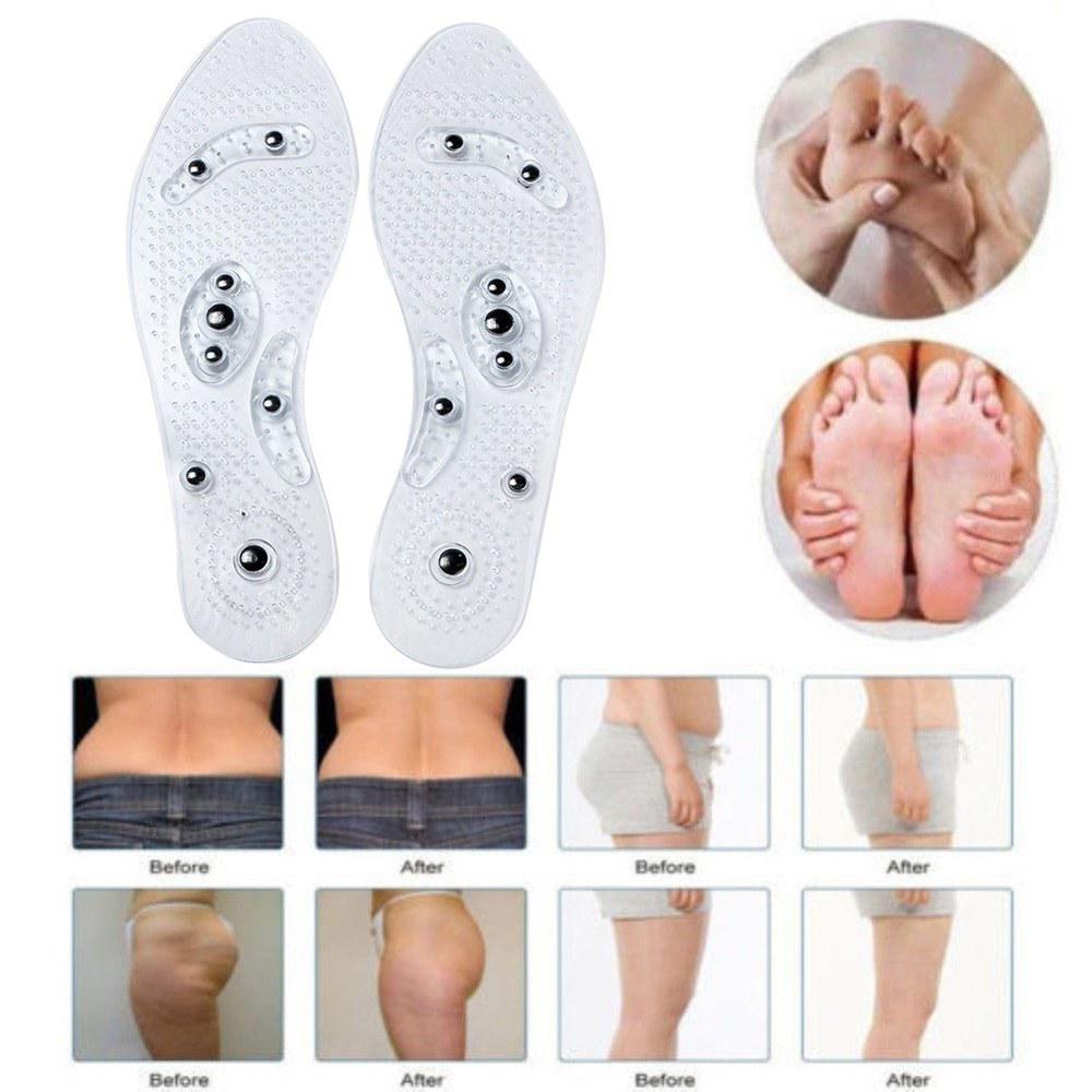 Transparent PVC Magnetotherapy Insole Equipped with 8 Magnet Massage ...