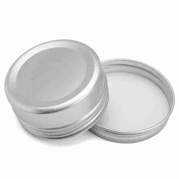 Buy Steel Flat Silver Tin Empty Metal Tins Jars Slip Slide Round Tin ...
